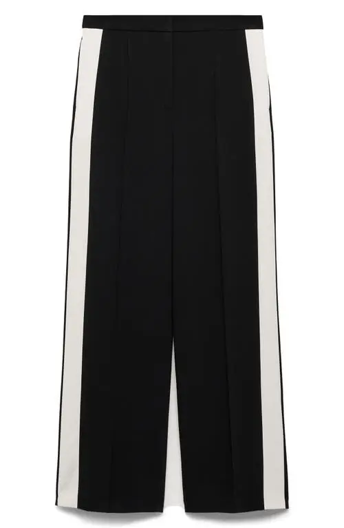 Mango Contrast Stripe Trousers