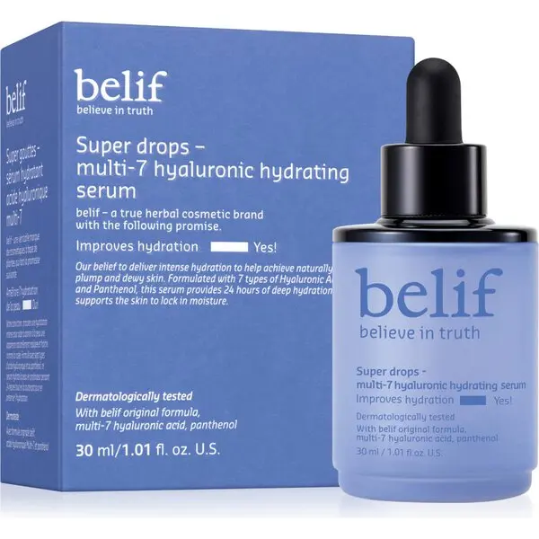 Belif Super Drops Multi-7 Hyaluronic Hydrating Serum - None