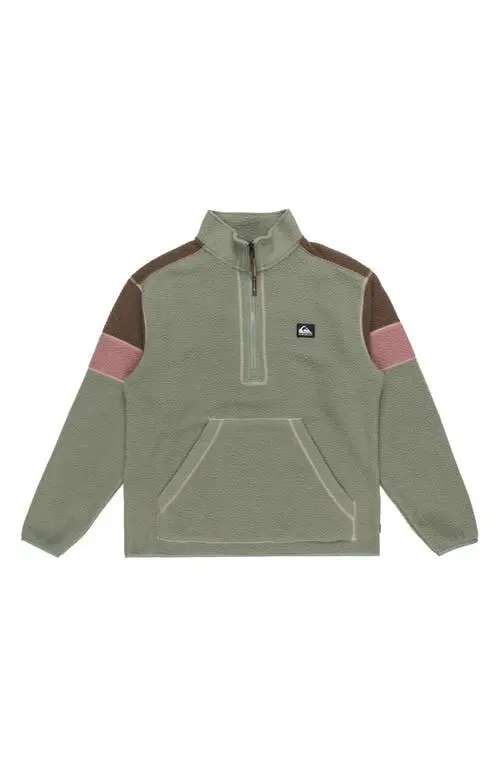 Quiksilver Recycled Polyester Fleece Half Zip Pullover