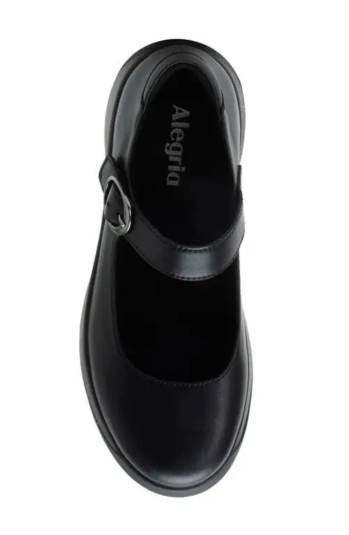 ALEGRIA BY PG LITE Jazmine Mary Jane Shoe - Black Nappa
