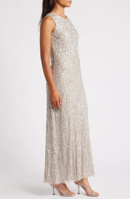 Pisarro Nights Sequin Stripe Gown