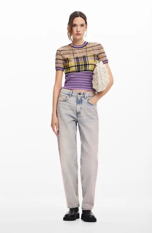 Desigual Cara Rhinestone Straight-leg Jeans