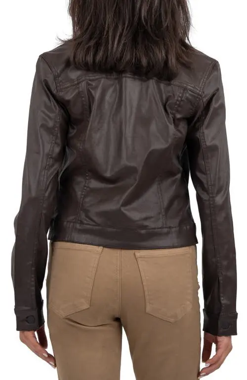 Kut From The Kloth Coated Denim Trucker Jacket