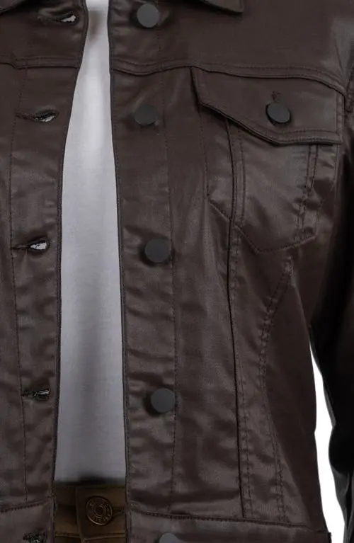 Kut From The Kloth Coated Denim Trucker Jacket