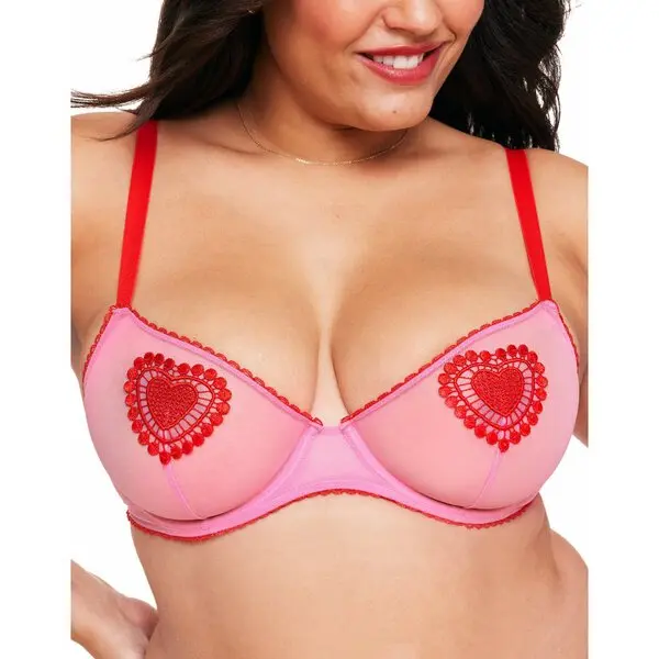 ADORE ME Alyshia Unlined Demi Bra - Medium Pink