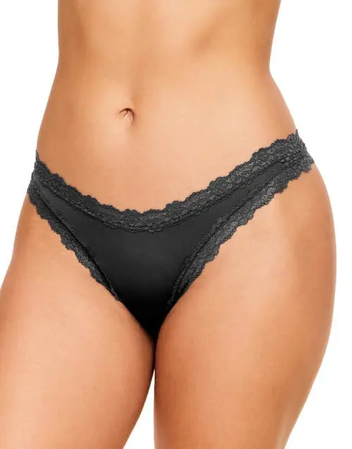 ADORE ME Amara Thong Panties - Black
