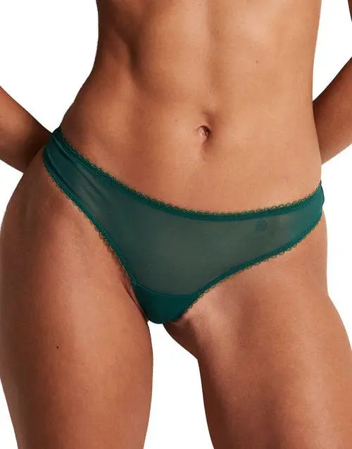 ADORE ME Alyshia Thong Panties - Dark Green