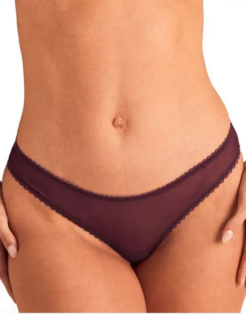 ADORE ME Alyshia Thong Panties - Dark Purple