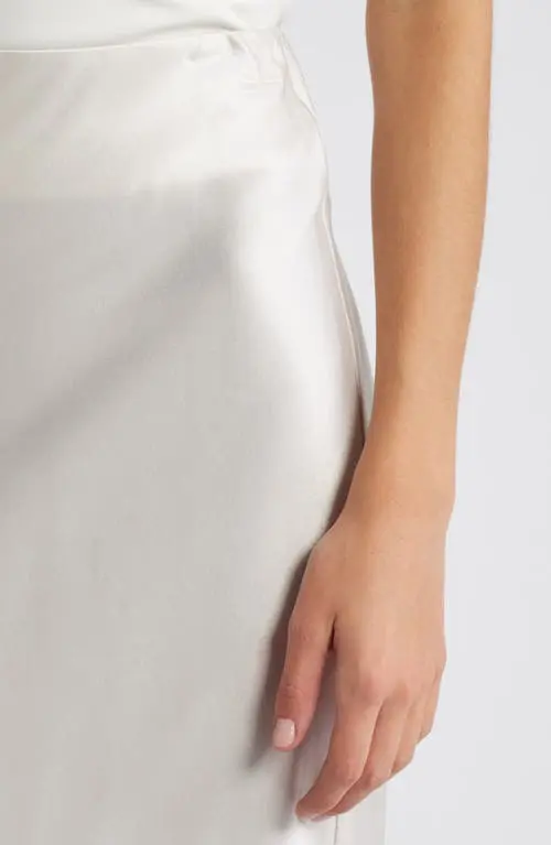 Rails Anya Satin Midi Skirt - Ivory