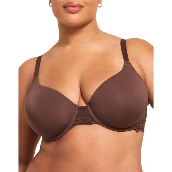ADORE ME Teagan Contour Full Coverage Bra - Dark Brown