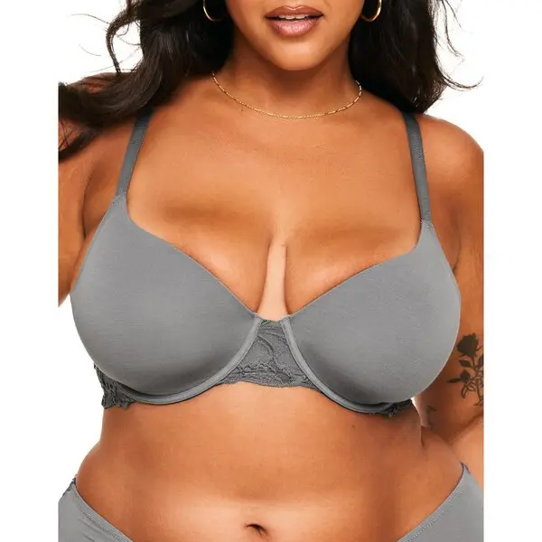 ADORE ME Teagan Contour Full Coverage Bra - Dark Grey