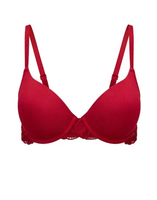 ADORE ME Teagan Contour Full Coverage Bra - Dark Red