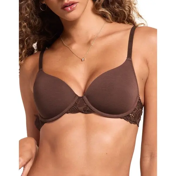 ADORE ME Teagan Contour Full Coverage Bra - Dark Brown