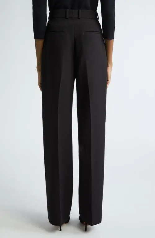 St. John Stretch Cady Straight-leg Pants