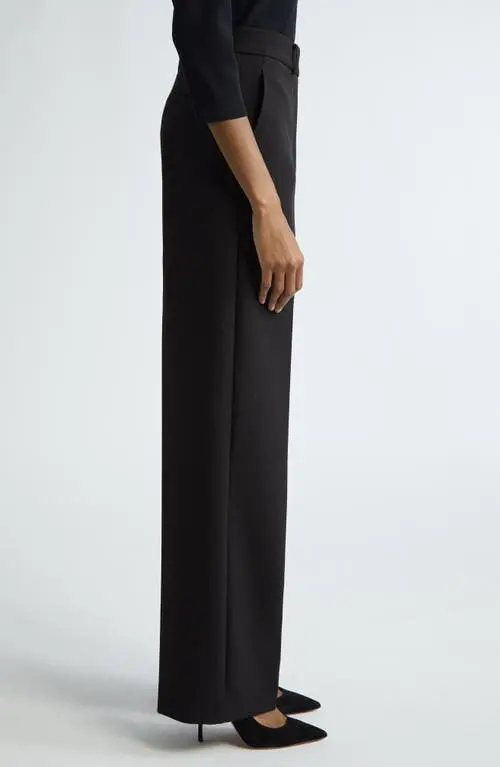 St. John Stretch Cady Straight-leg Pants