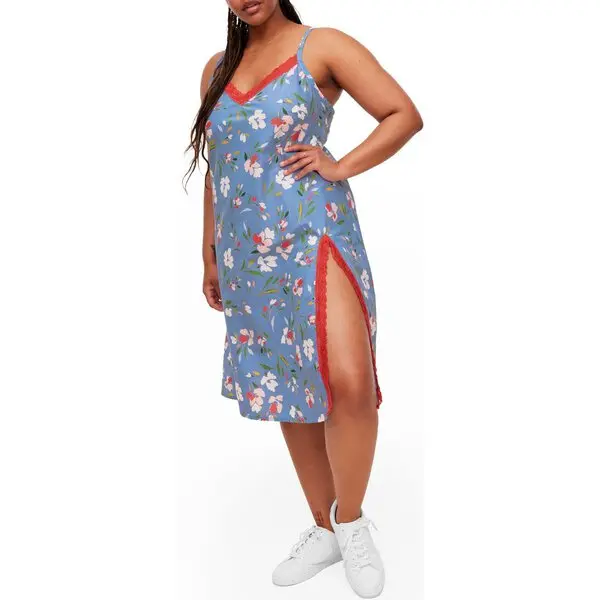 ADORE ME Analise Slip - Floral Blue