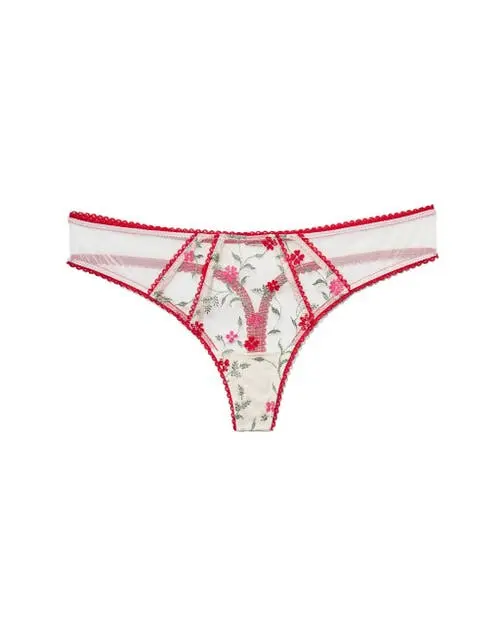 ADORE ME Rosa Thong Panties - Floral Red