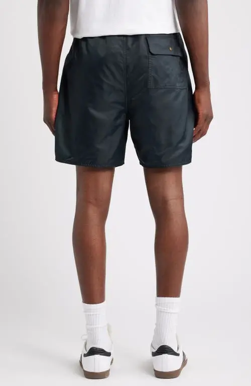 ELWOOD Embroidered Logo Nylon Shorts - Coal