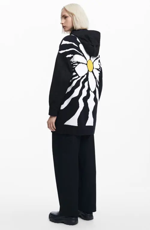Desigual Floral Padded Coat