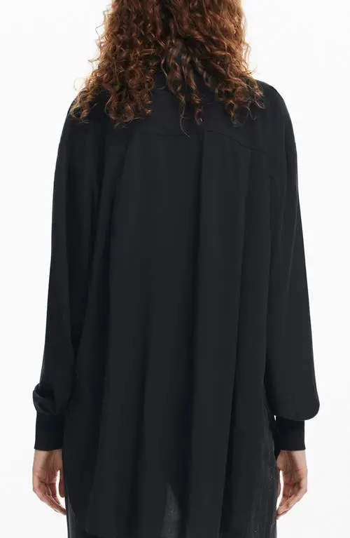 Desigual Sequin Fringe Pocket Shirt