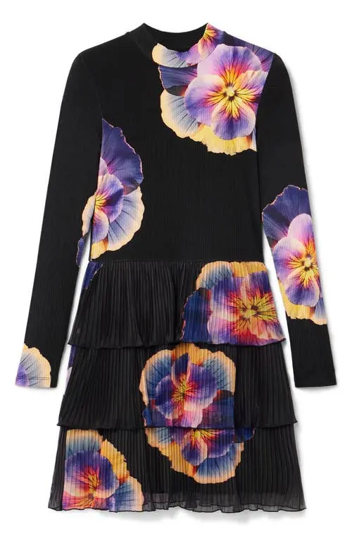 Desigual X Lacroix Ribbed Mixed Media Minidress