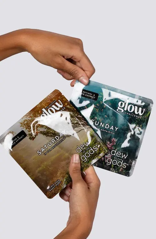 DEW OF THE GODS The Weekend Glow Challenge Face Mask Set