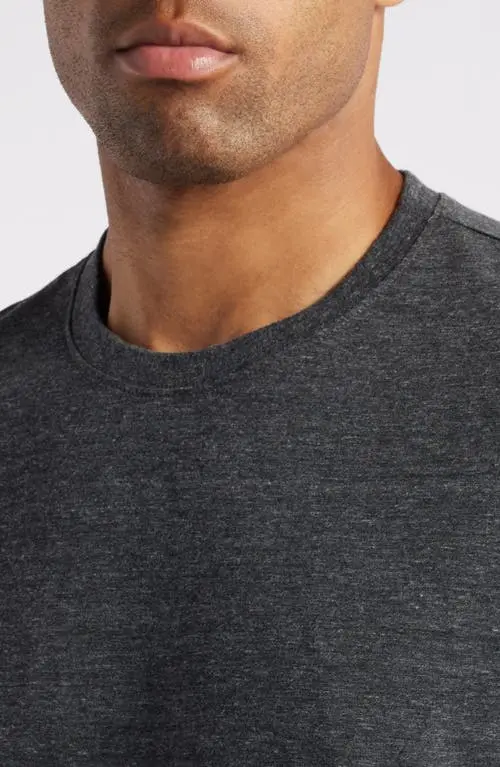 Ag Bryce Heathered Crewneck T-shirt - Heather Charcoal