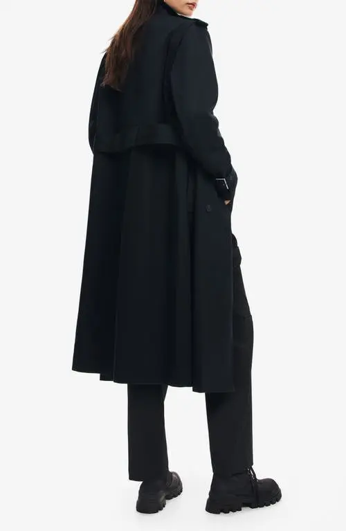 Desigual Vilma Cotton Twill Trench Coat - Blue