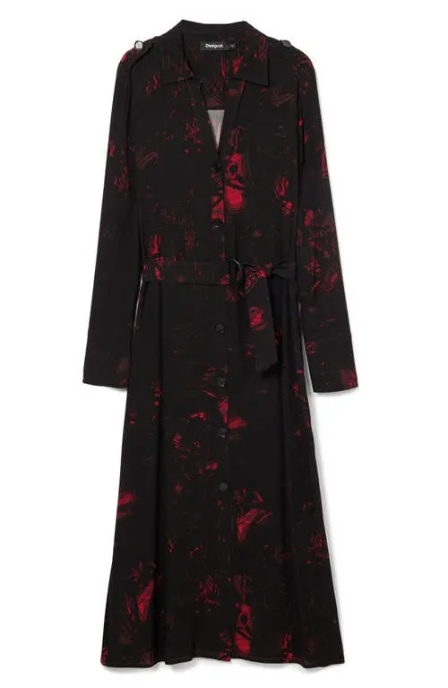Desigual Scribble Print Shirtdress