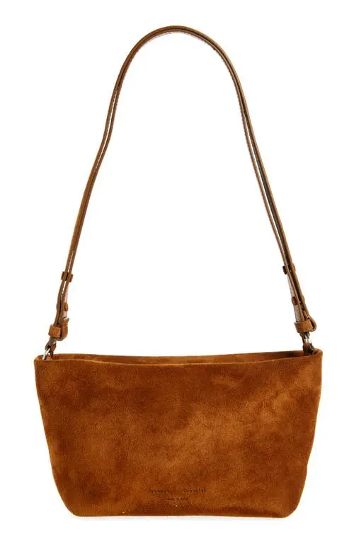Proenza Schouler Bond Suede Shoulder Bag - Saddle