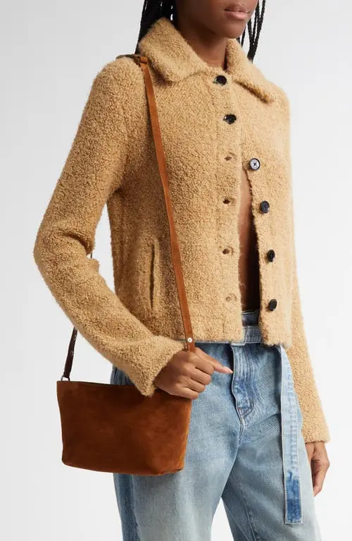 Proenza Schouler Bond Suede Shoulder Bag - Saddle