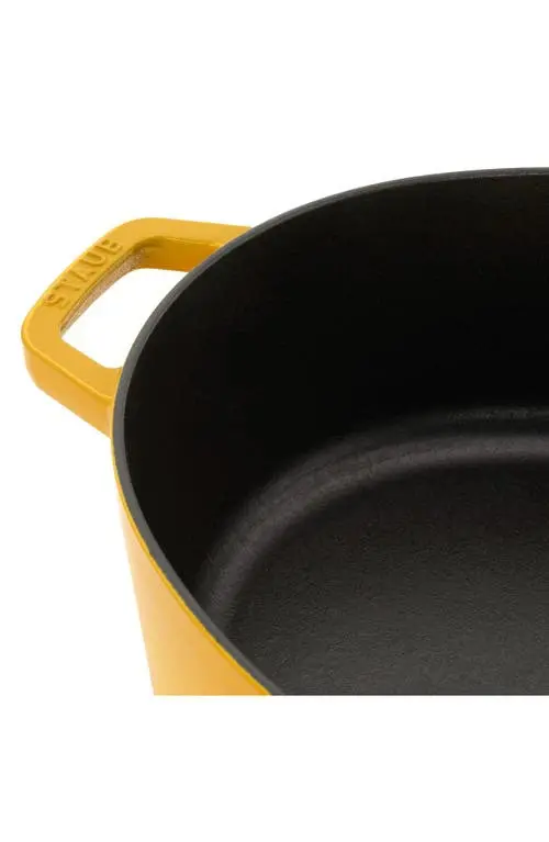 STAUB 6.25-quart Enameled Cast Iron Shallow Oval Dutch Oven
