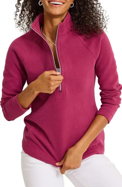 Tommy Bahama Stretch Cotton Half Zip Pullover - Santa Ana