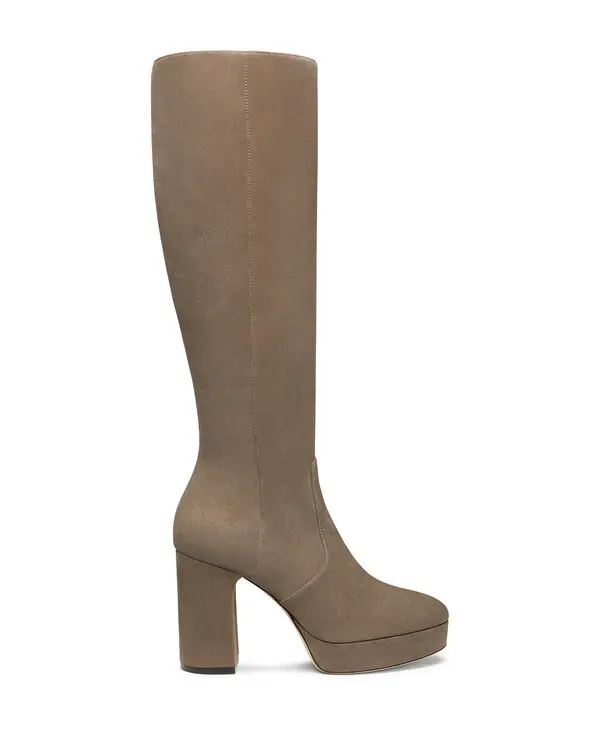 STUART WEITZMAN Dayna Platform Boots - Stone