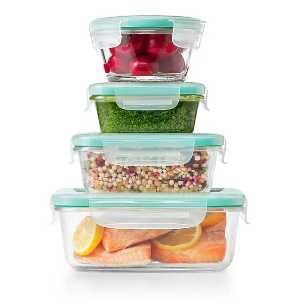 OXO 12 Piece Smart Seal Glass Food Storage Container Set - Green