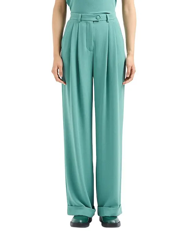 Emporio Armani Stretch Polyester Trousers
