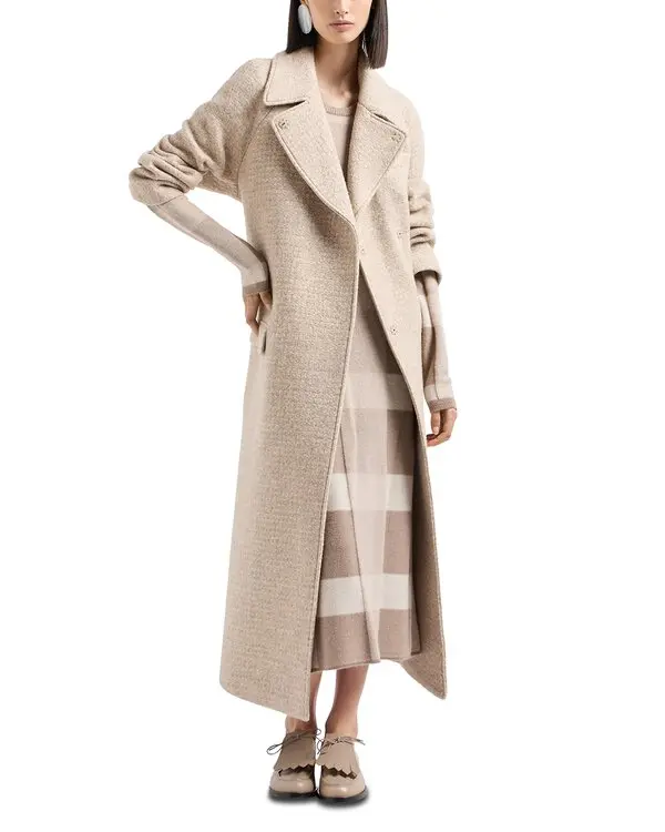 Emporio Armani Checkered Sweater Dress