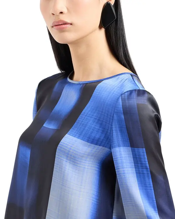 Emporio Armani Ombre Checkered Top