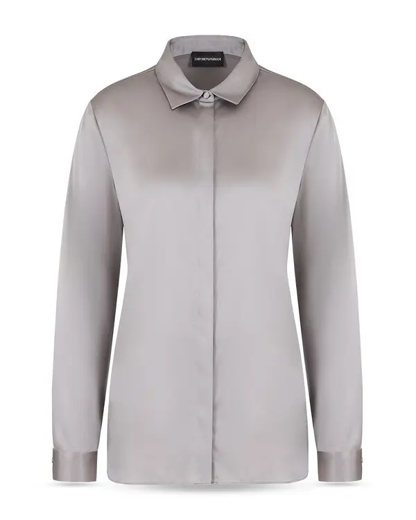 Emporio Armani Stretch Silk Button-up Shirt