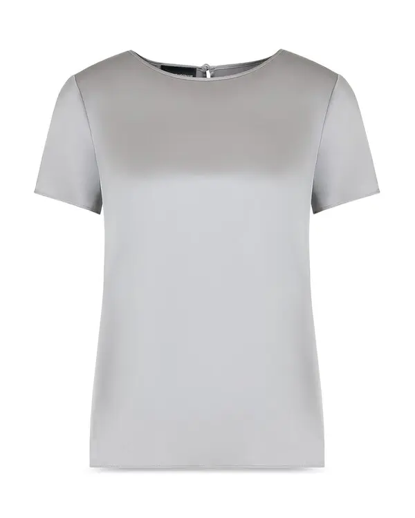 Emporio Armani Short Sleeve Blouse - Misty Grey