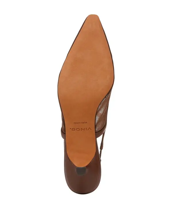 Vince Venice Pointed Toe Slingback Pumps
