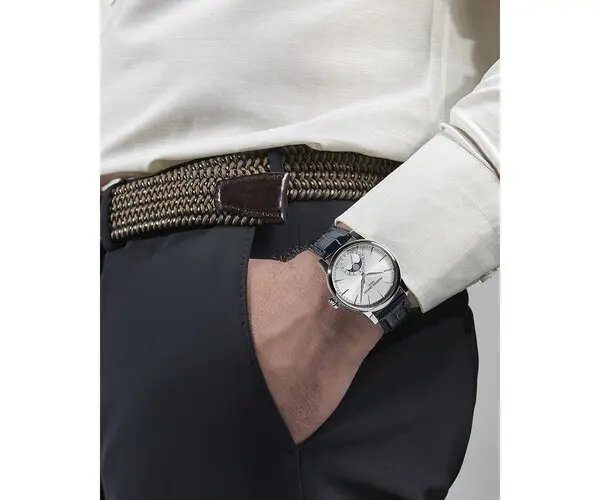 FREDERIQUE CONSTANT Classic Moonphase Date Manufacture Watch, 40mm - Silver/blue