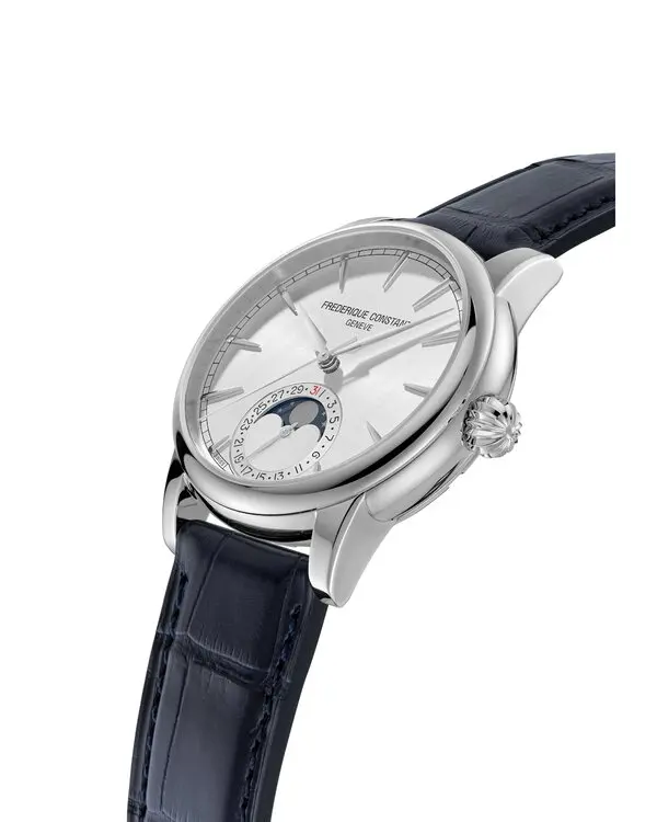 FREDERIQUE CONSTANT Classic Moonphase Date Manufacture Watch, 40mm - Silver/blue