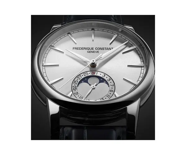 FREDERIQUE CONSTANT Classic Moonphase Date Manufacture Watch, 40mm - Silver/blue