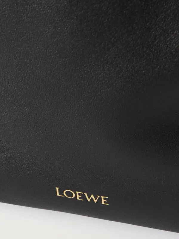 Loewe Flamenco Leather Clutch - Black