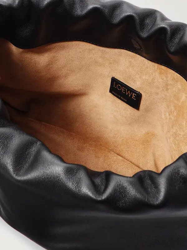 Loewe Flamenco Leather Clutch - Black