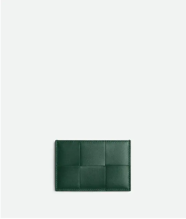 BOTTEGA  VENETA Cassette Credit Card Case - Emerald Green
