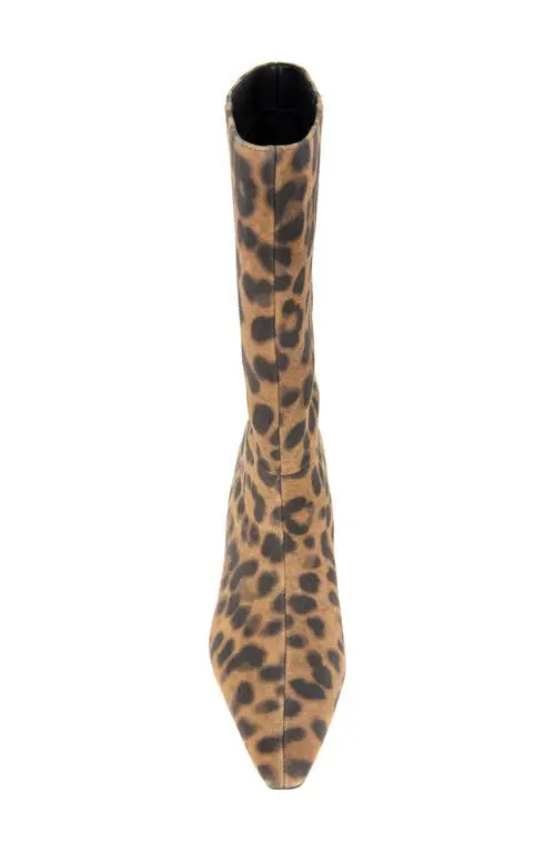 KENNETH COLE Meryl Leopard-print Boots - Leopard Suede