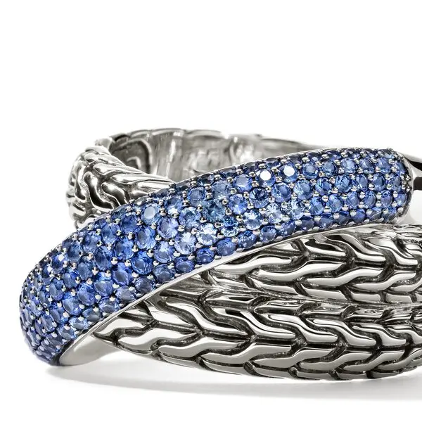 John Hardy Essential Pavé Crossover Ring - Sterling Silver
