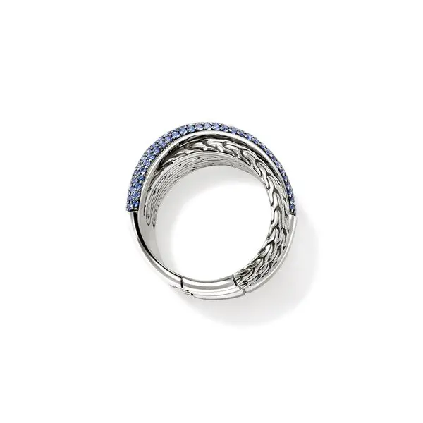 John Hardy Essential Pavé Crossover Ring - Sterling Silver
